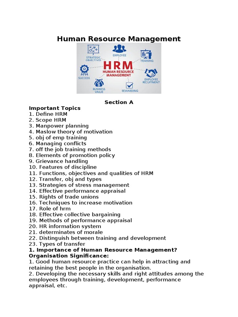 HRM Essentials: Key Topics & Recruitment | PDF | Human Resource ...