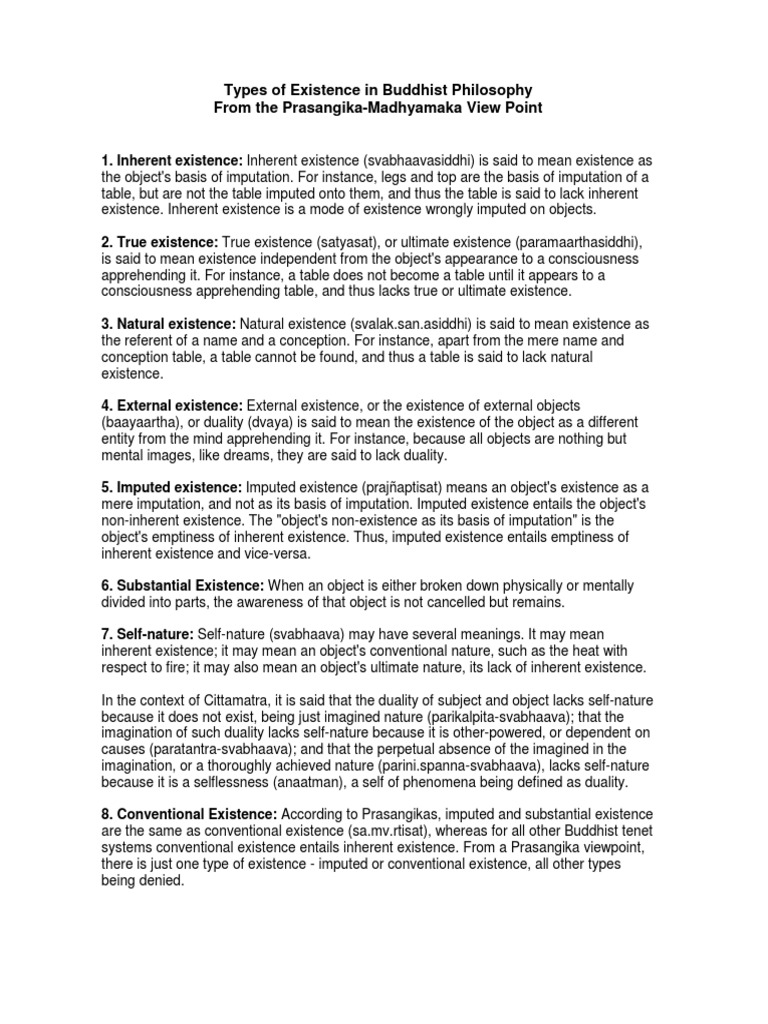 Types of Existence | PDF | Existence | Philosophy