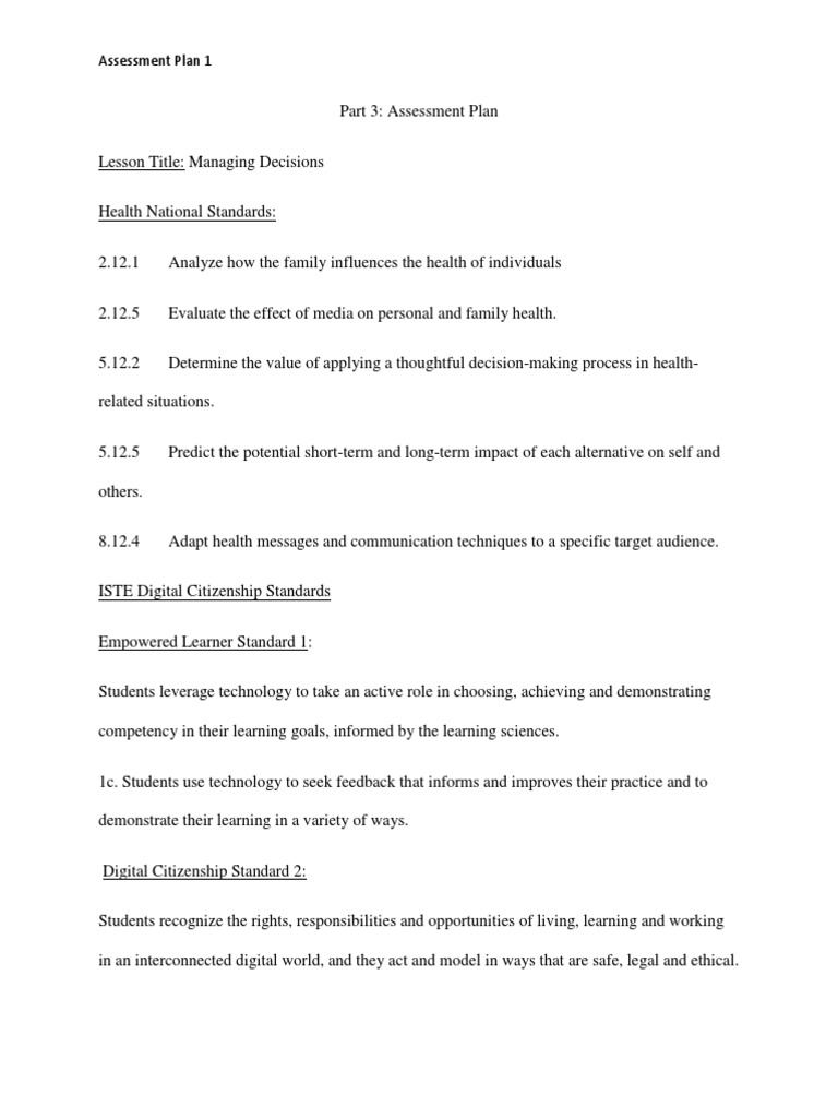 610 Final Project Part 3 | PDF | Educational Assessment | Learning