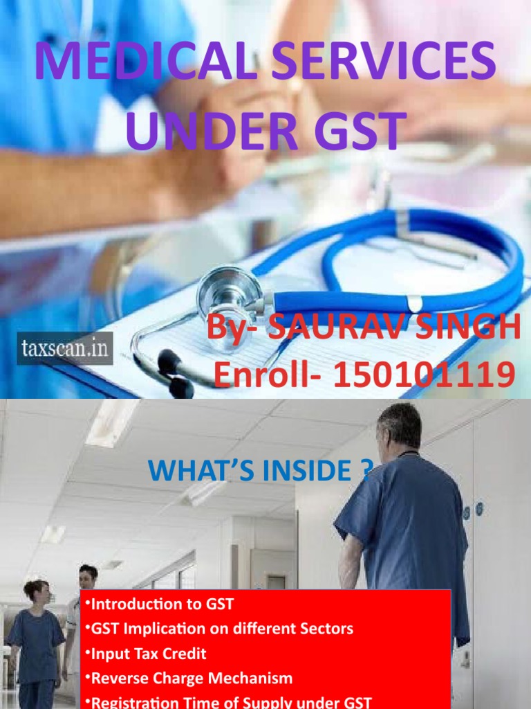 GST Impact on Medical Services | PDF | Value Added Tax | Veterinary ...