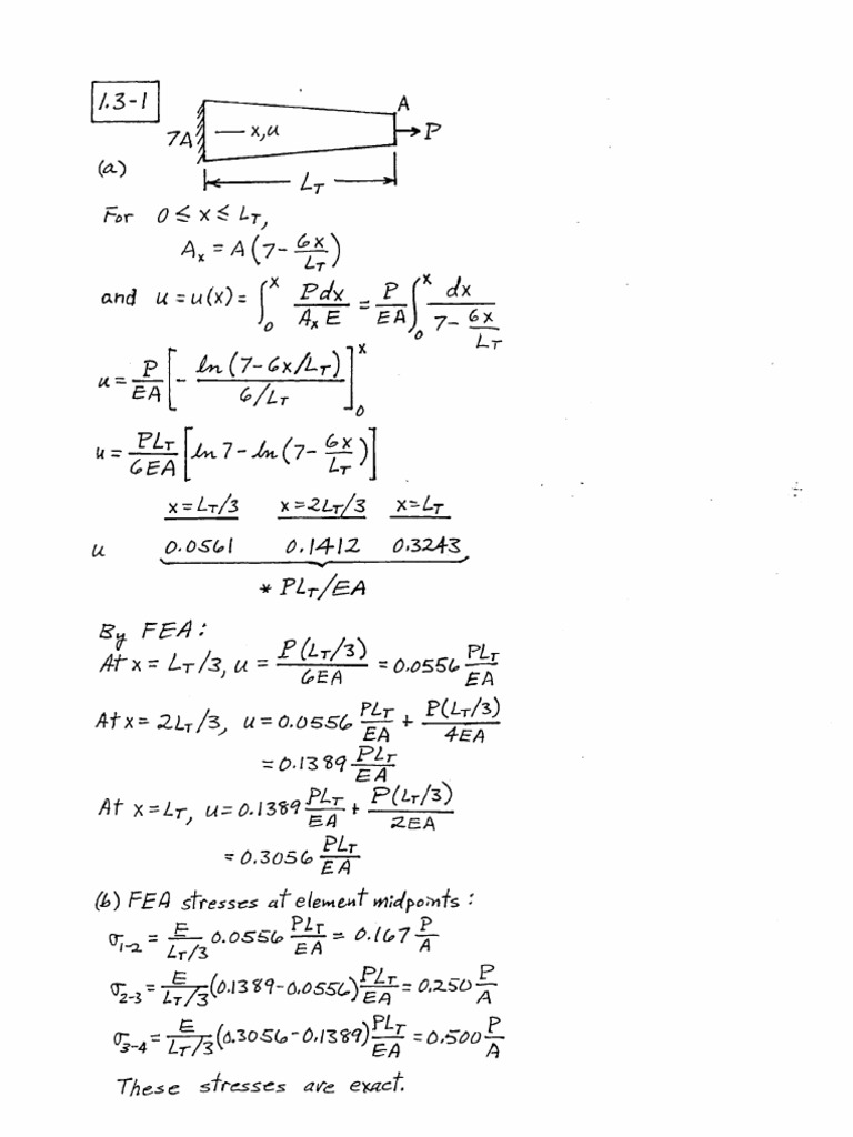Solutions Manual To Concepts Applications of Finite Element Analysis by ...
