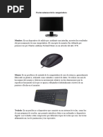 Monitor y Sus Partes | PDF