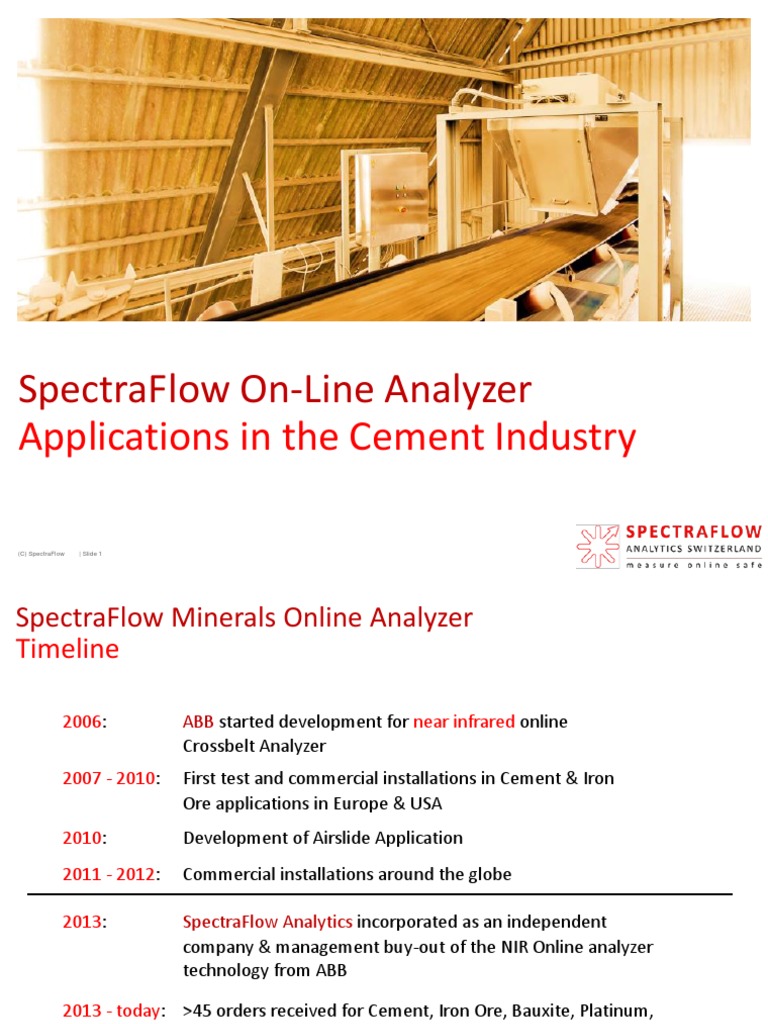 Spectraflow On-Line Analyzer: Applications in The Cement Industry ...