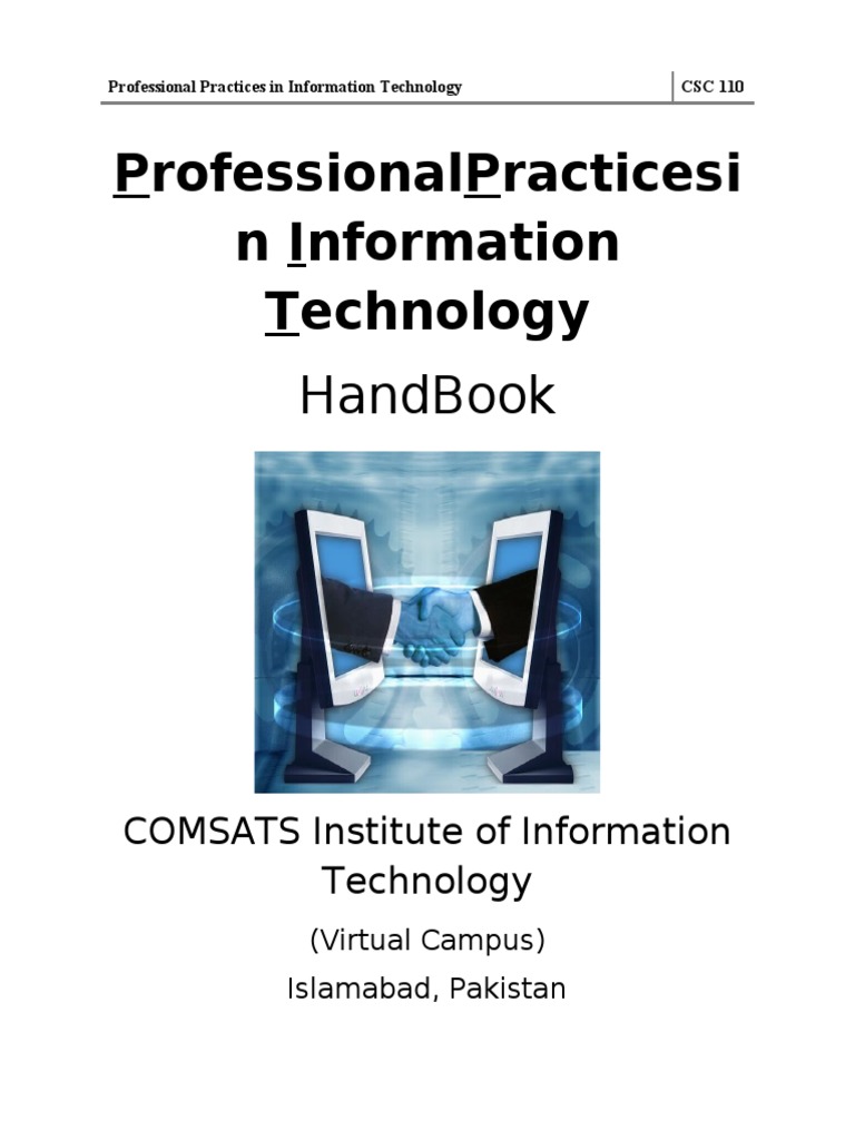 Professionalpracticesi N Information Technology: Handbook | PDF ...