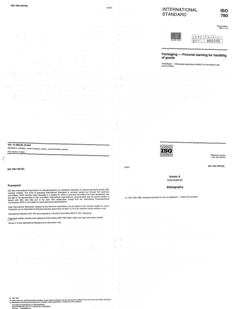 Iso 780 PDF | PDF