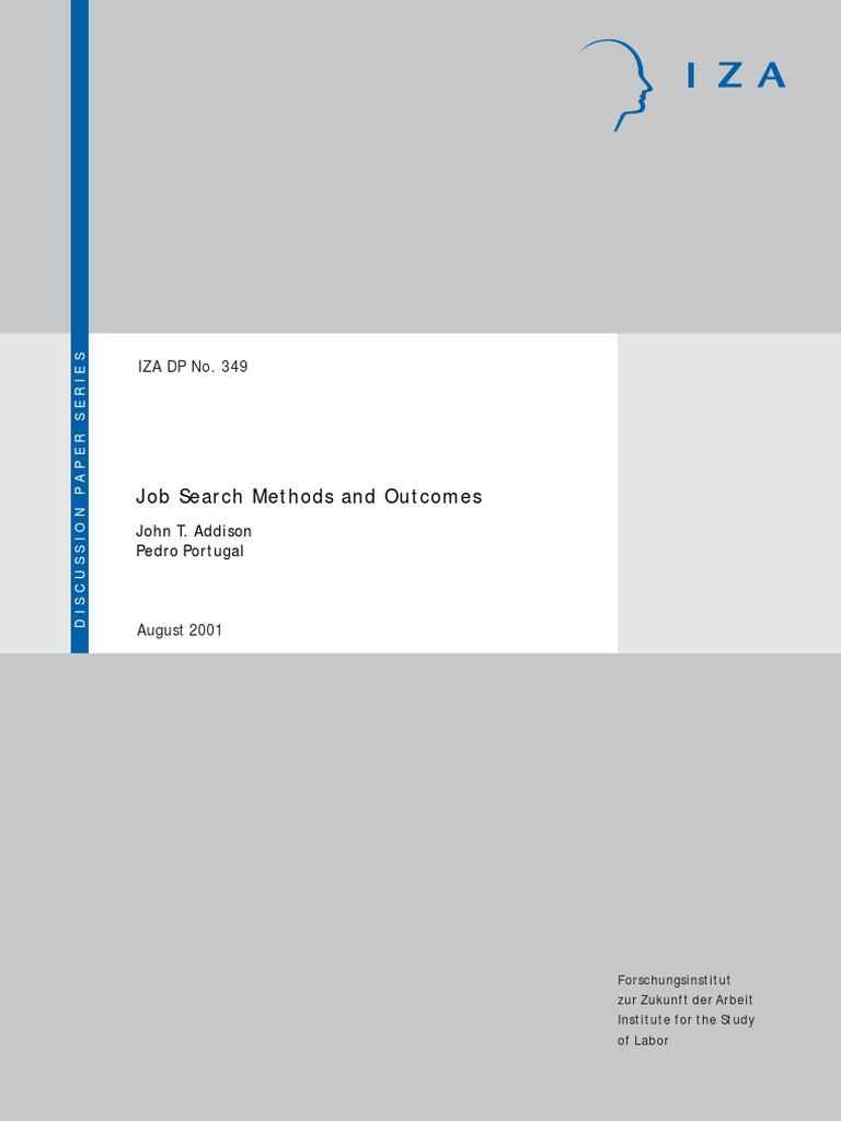 Job Search Methods and Outcomes | PDF | Unemployment | Social Science