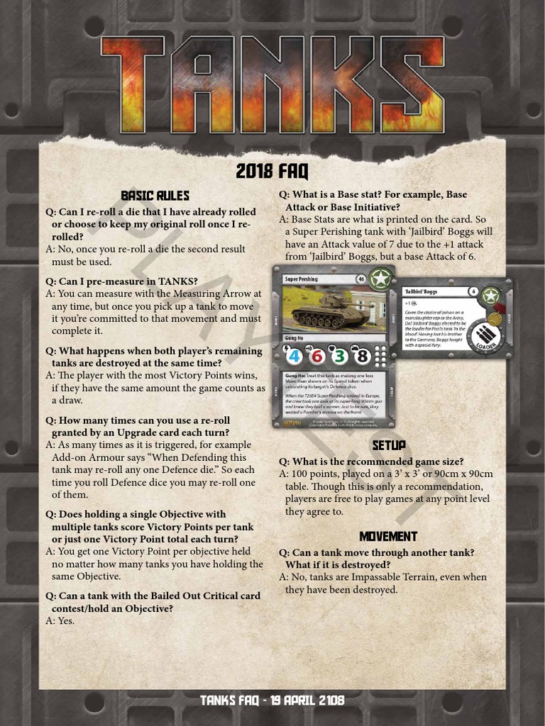 Playtest: Basic Rules | PDF | Tanks | Blitzkrieg