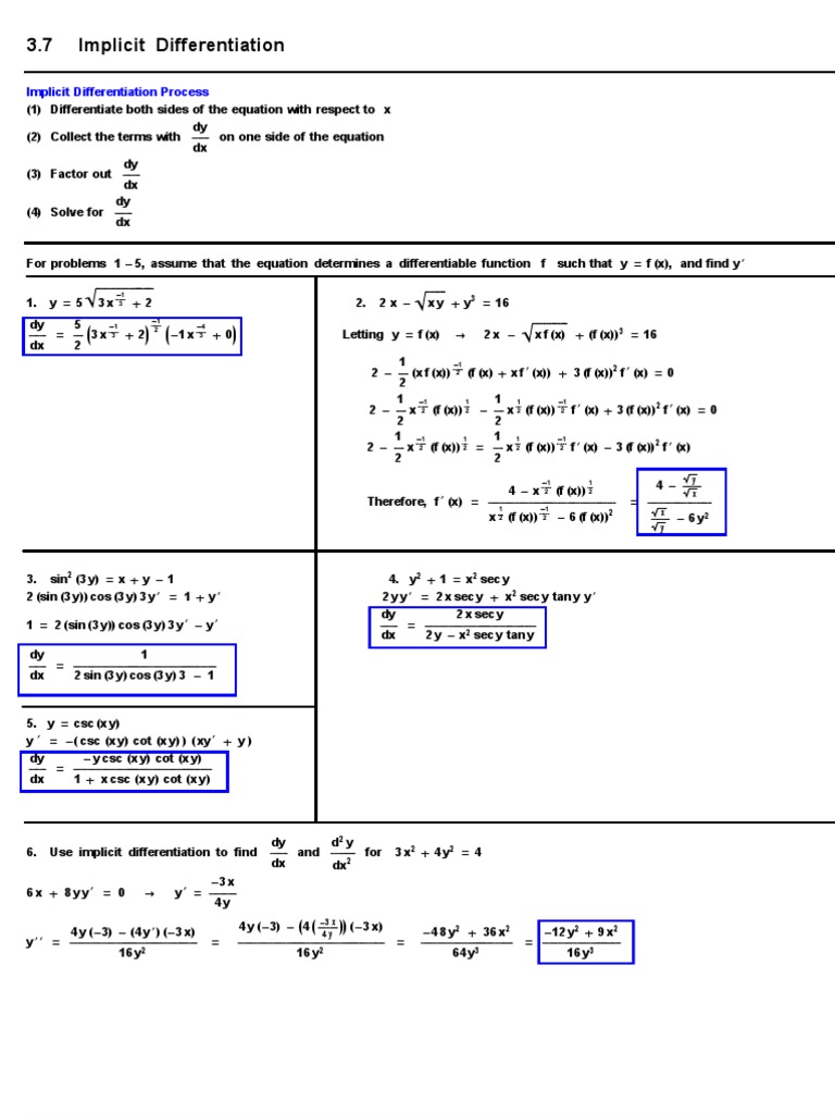 3 7done | PDF | Multivariable Calculus | Equations