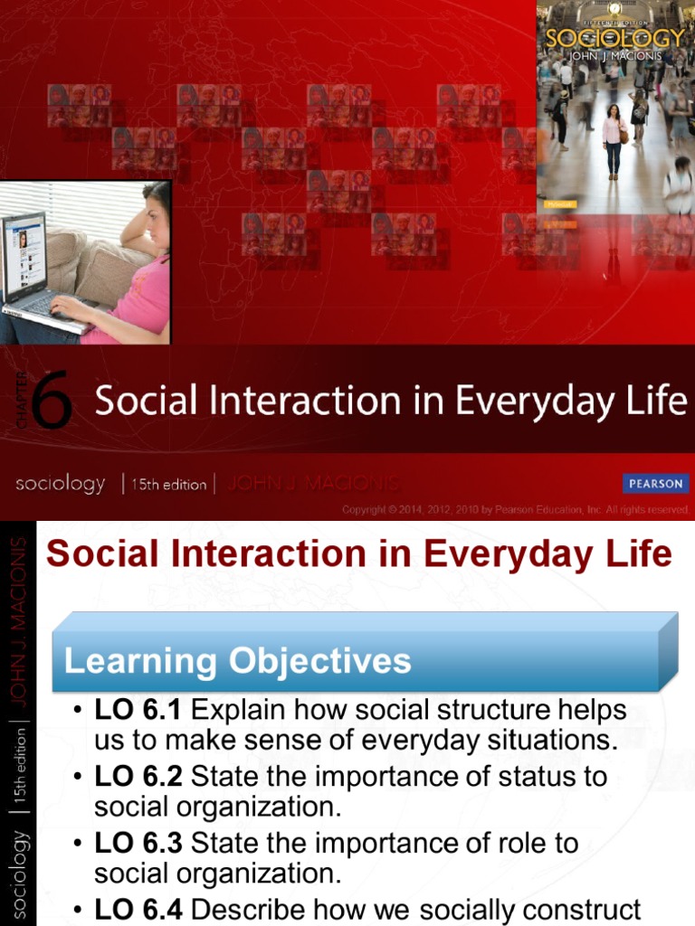 CHAP. 2. SOCIAL INTERACTION AND EVERYDAY LIFE. Macionis 15. C06 (Part 1 ...