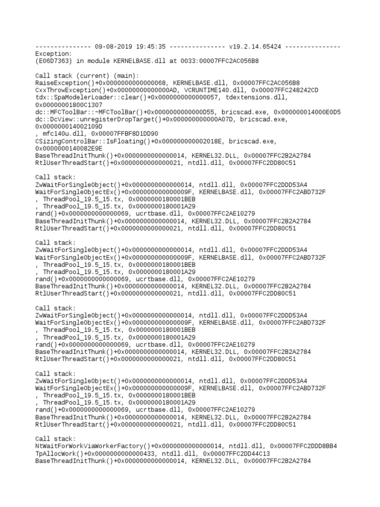 Crash Report | PDF | X86 Architecture | Personal Computers