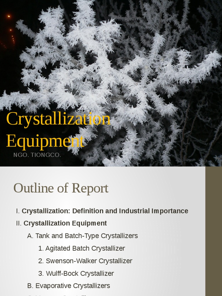 Crystallization Equipment PDF | PDF | Crystallization | Solution