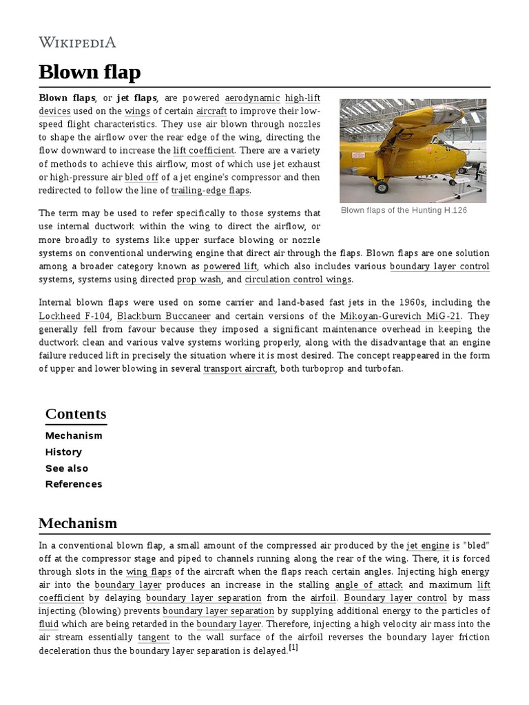 Blown Flap | PDF | Vehicle Design | Fluid Mechanics