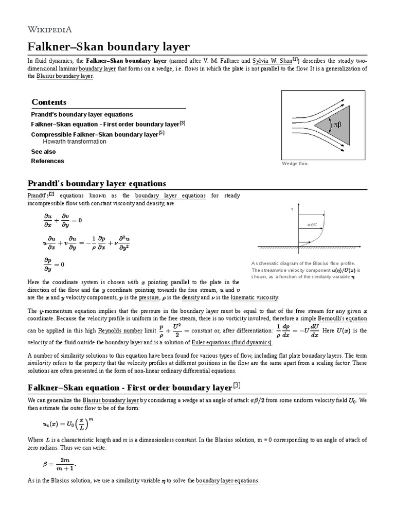 Falkner Skan Boundary Layer Pdf