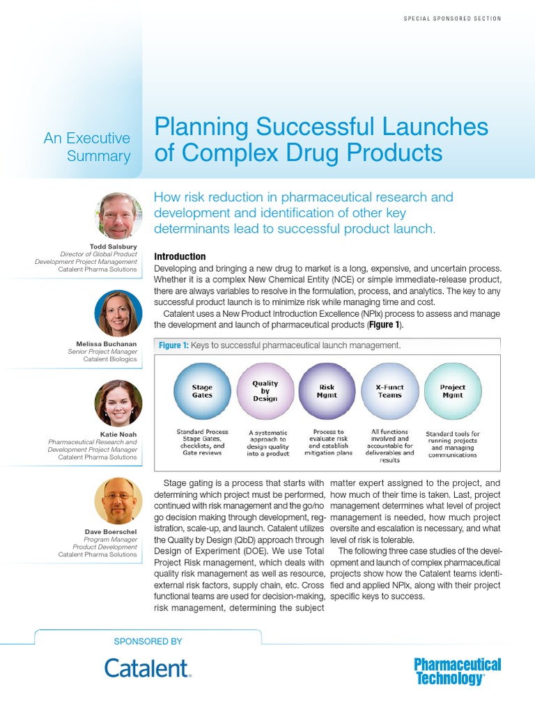 Planning Successful Launches of Complex Drug Products: An Executive ...