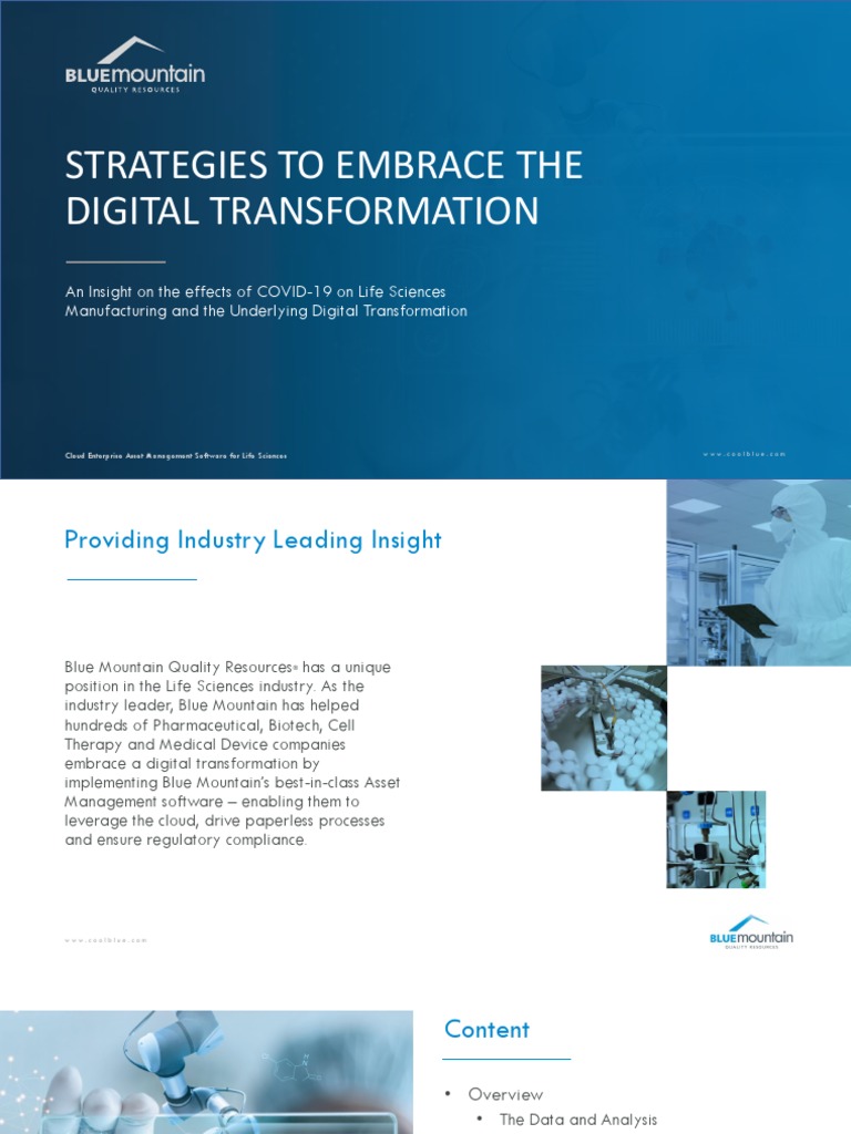 Strategies To Embrace The Digital Transformation | PDF | Internet Of ...