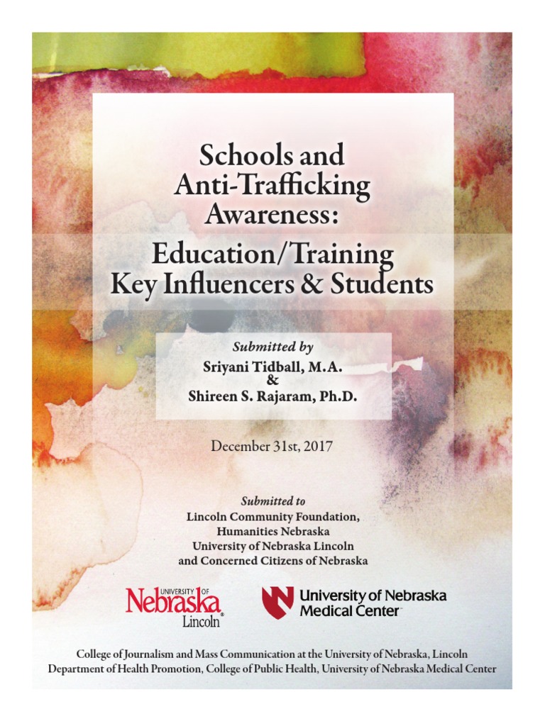 Schools and Anti-Trafficking Awareness: Education/Training Key ...