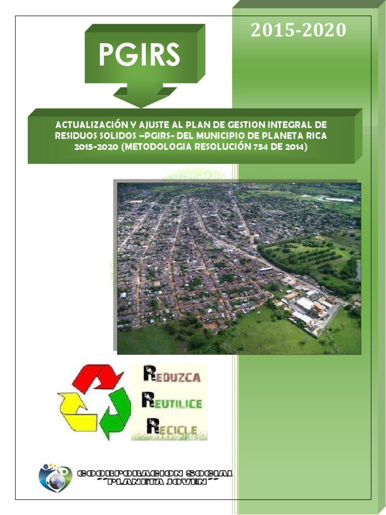 Ajuste Pgirs 2015 PDF | PDF | Gestión de residuos | Residuos