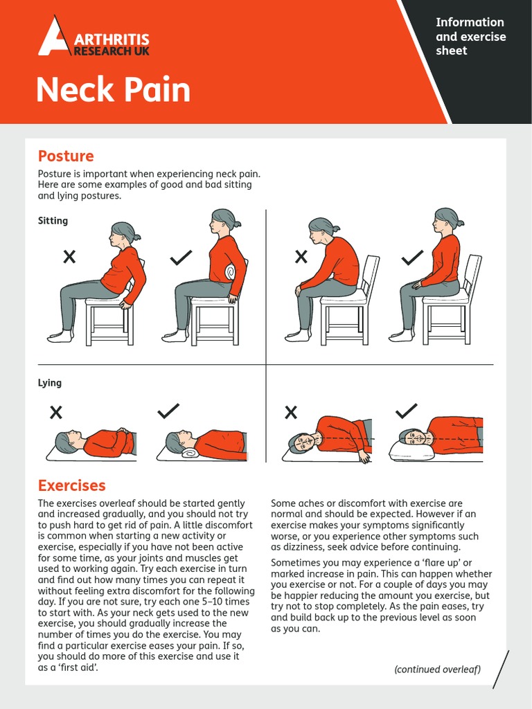 Neck Pain: Posture and Exercises | PDF | Anatomical Terms Of Motion ...