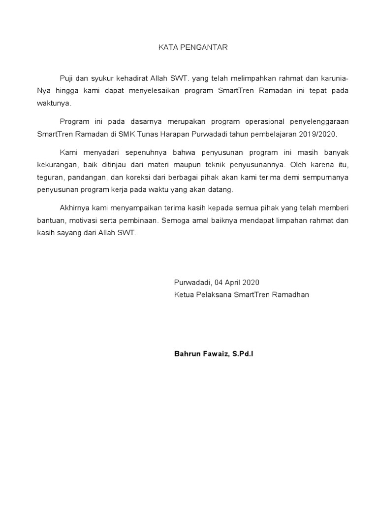 Program Smartren 2020 | PDF | Kesehatan Holistik