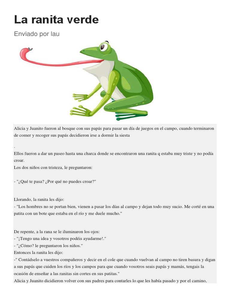 La Ranita Verde | PDF