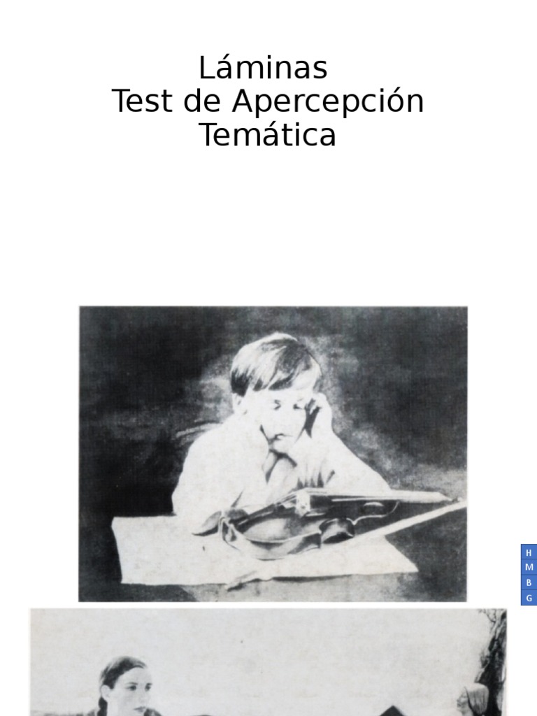 Análisis de las respuestas a las láminas del Test de Apercepción ...