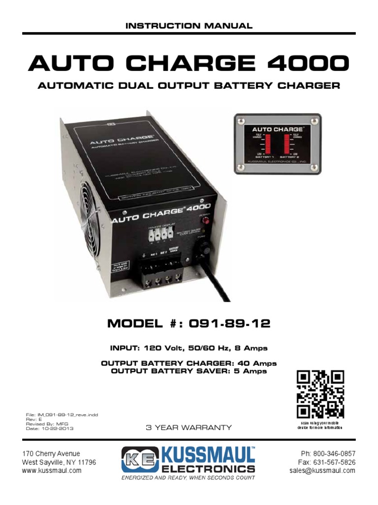 Auto Charge 4000 Español | PDF | Enchufes y tomas de corriente alterna ...