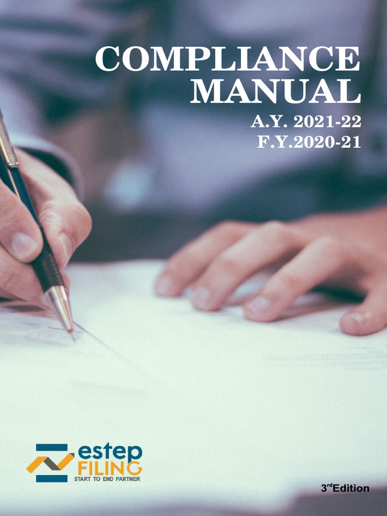 Compliance Manual | PDF | Income Tax In India | Tax Deduction
