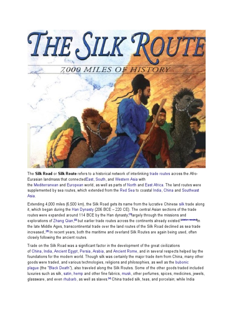 Silk Route Pdf Silk Road Asia