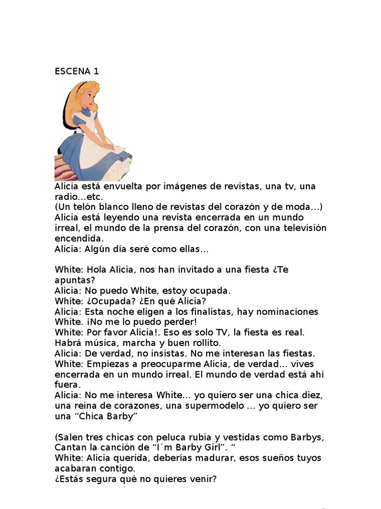 Alicia ¿En El País de Las Maravillas? | PDF