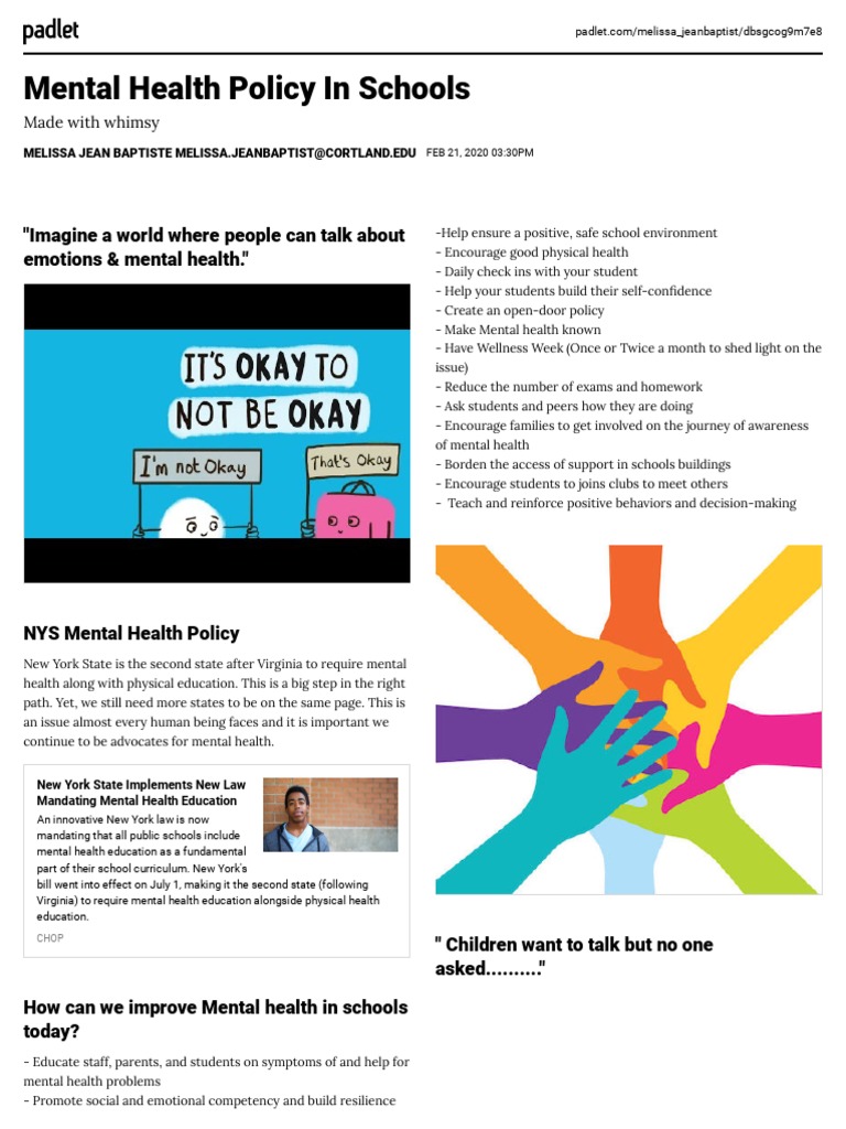 Padlet Dbsgcog9m7e8 | PDF | Mental Health | Mental Disorder