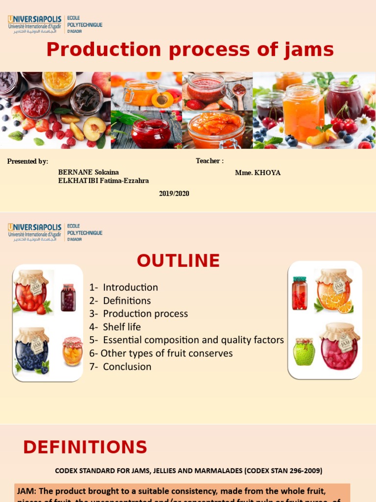Production Process of Jams | PDF | Fruit Preserves | Foods