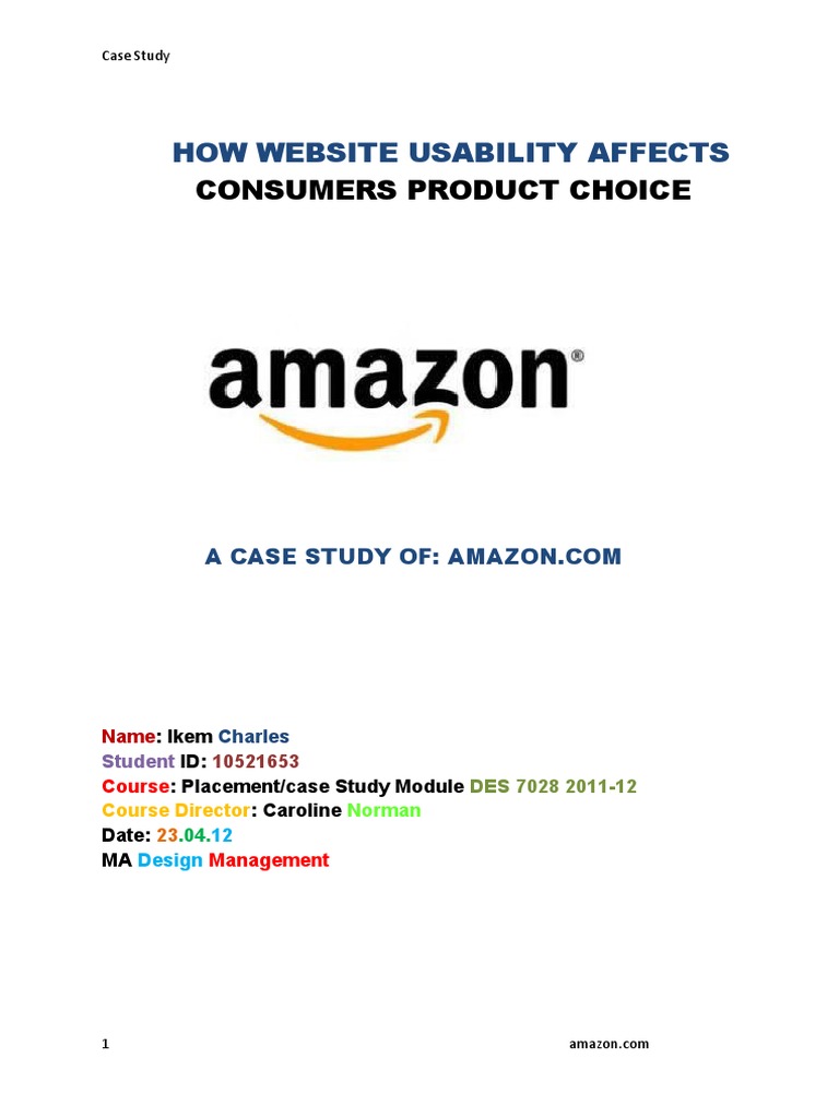 How Website Usability Affects: Consumers Product Choice | PDF | Usability | Cognitive Science