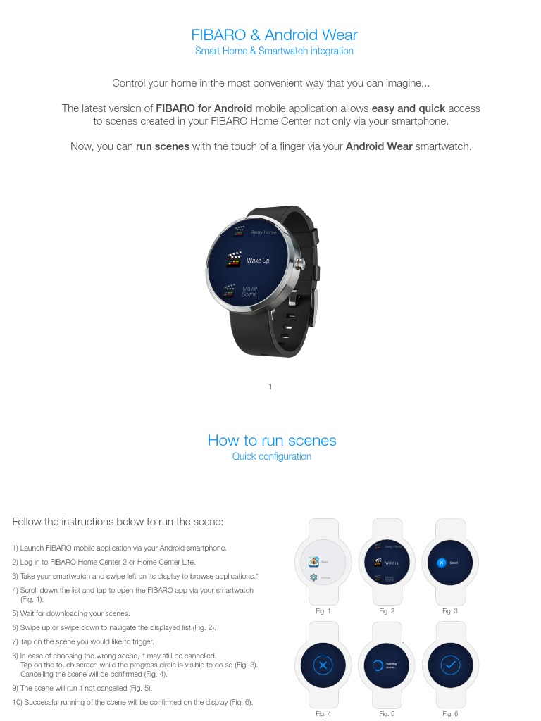 FIBARO Android Wear EN PDF | PDF | Smartwatch | Android (Operating System)