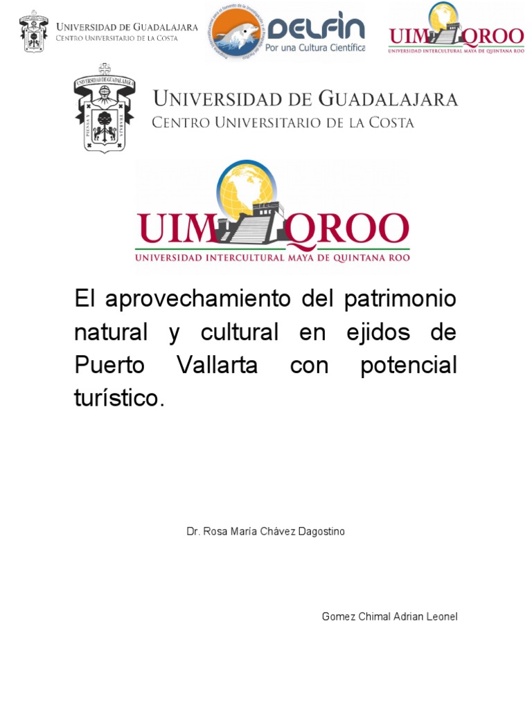 El Aprovechamiento Del Patrimonio Natural y Cultural en Ejidos de Puerto Vallarta Con Potencial ...