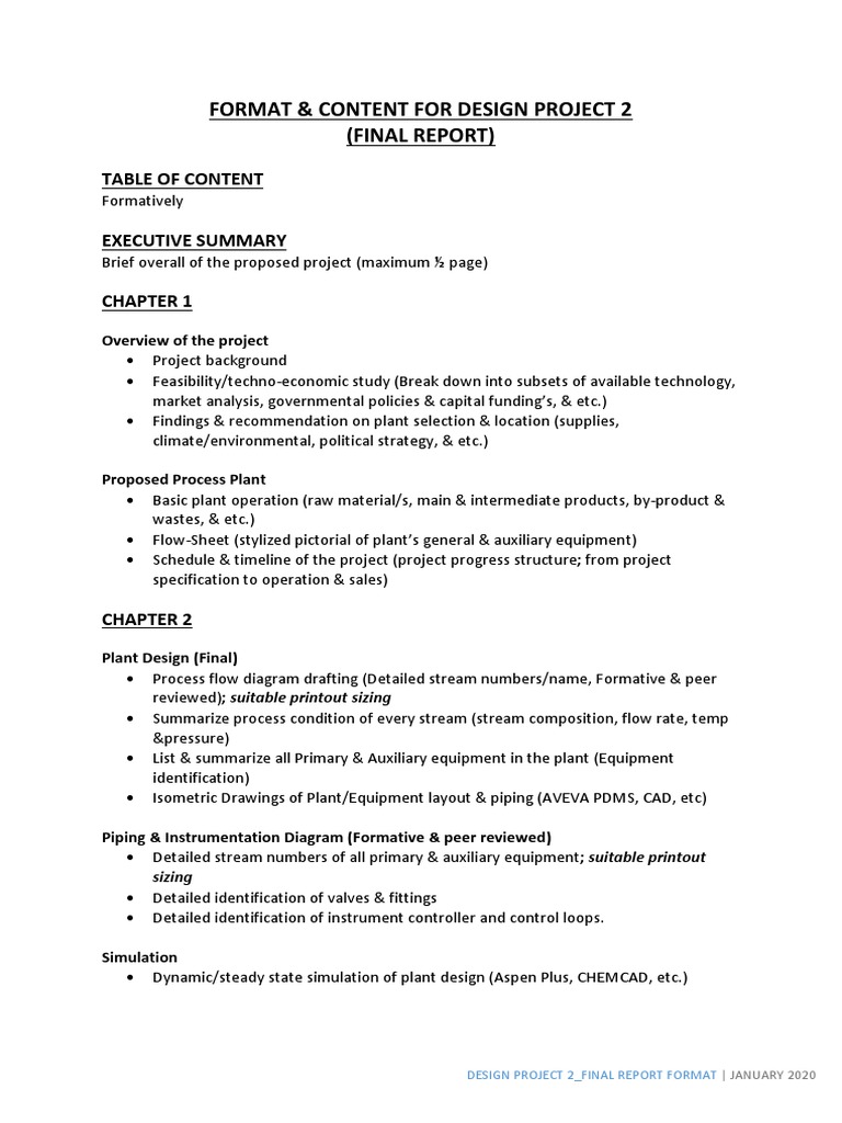 Final Report Format for Design Project 2 | PDF | Heat Exchanger | Heat ...