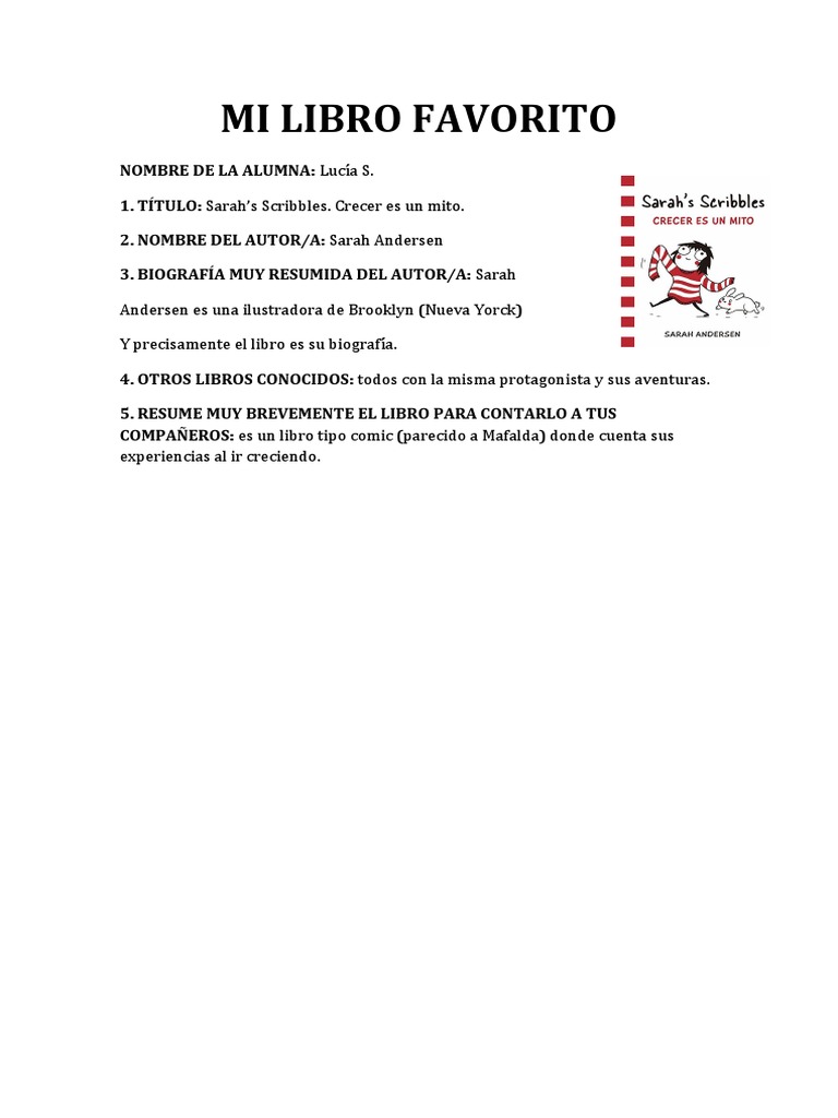 Mi Libro Favorito | PDF