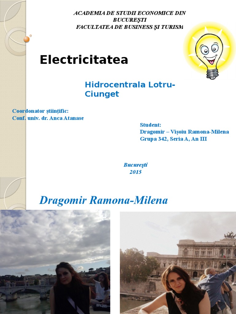 Electricitatea - Hidrocentrala Lotru-Ciunget | PDF