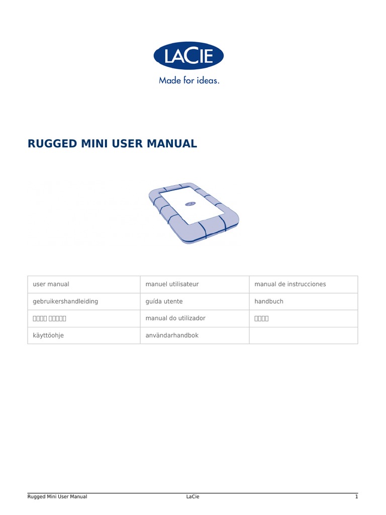 Rugged Mini User Manual | PDF