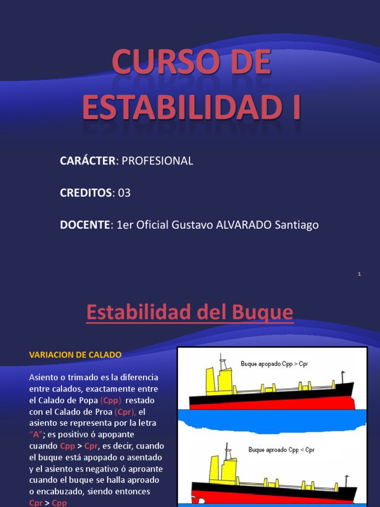 Variación de Calado en Buques | PDF | Buques | Transporte