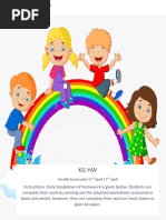 Holiday Homework LKG | PDF | Kindergarten