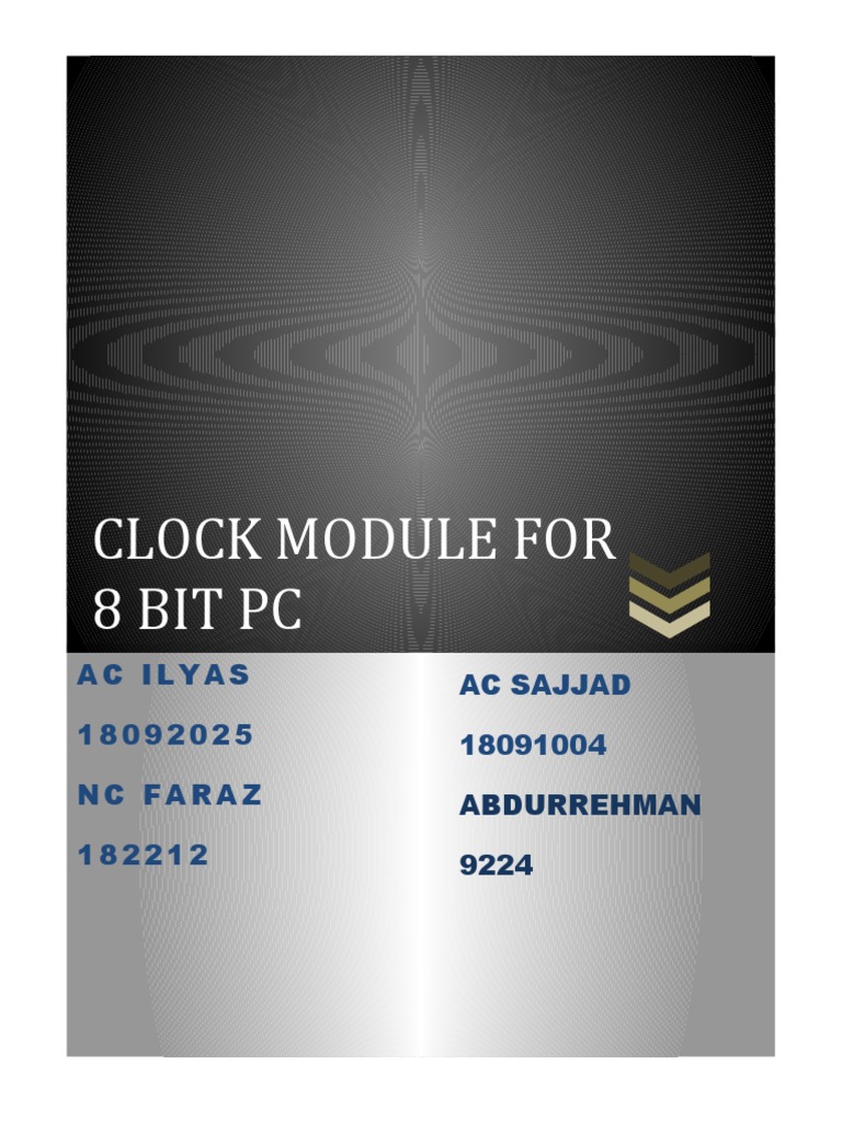 8-Bit Clock Module Design Guide | PDF