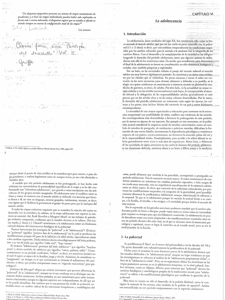 Griffa y Moreno - Claves para Una Psicología Del Desarrollo - Vol II ...
