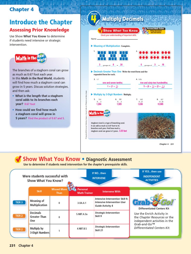 Show What You Know Pre-Test | PDF | Multiplication | Pedagogy