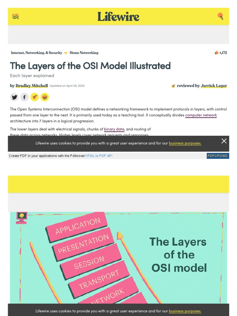 Layers of The Osi Model Illustrated 818017 | PDF | Osi Model | Computer ...