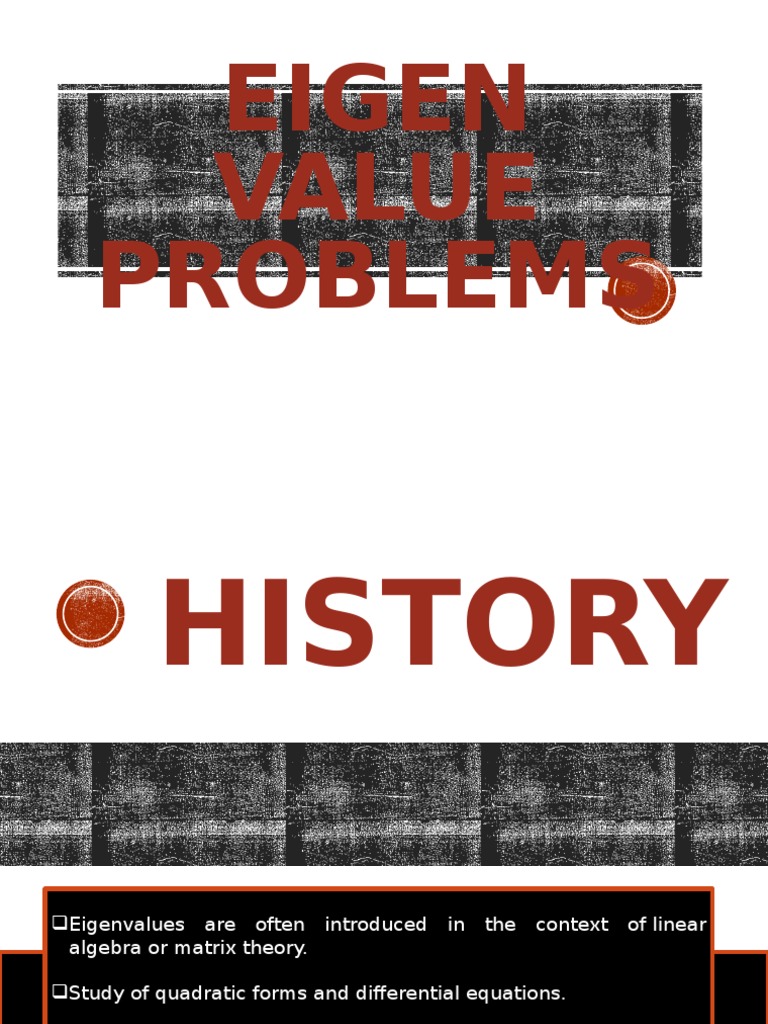 Eigenvalue Problems | PDF | Hartree–Fock Method | Eigenvalues And Eigenvectors