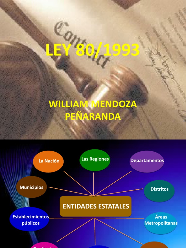 Diapositivas Sobre LEY 80 CONTRATACION CORREGIDA | PDF | Información ...