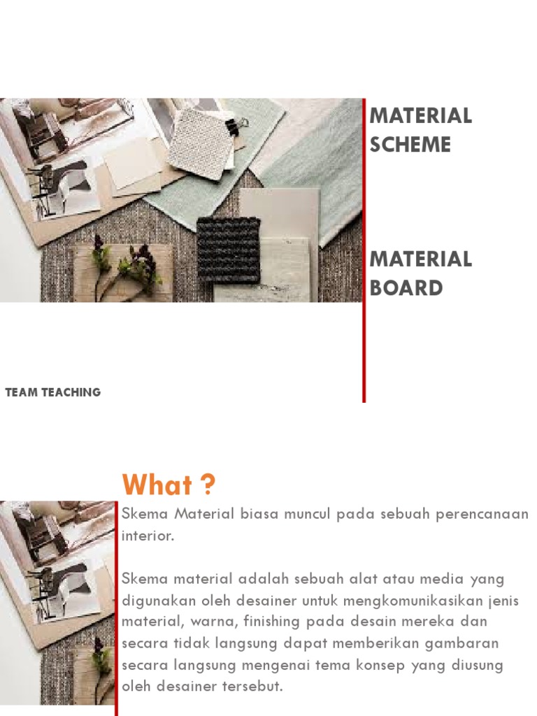 Skema Material dan Mood Board Desain | PDF | Griya & Taman | Seni