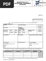 ECSA Candidate Registration Application Form | PDF | Cheque | Banks