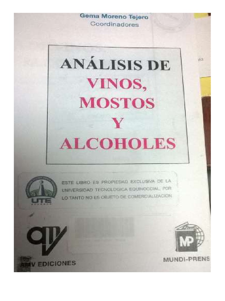 Análisis de Vinos, Mostos y Alcoholes PDF | PDF