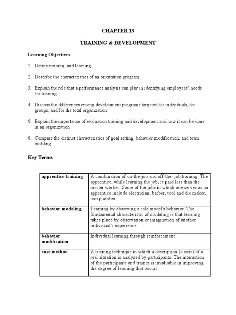Training and Dev Elopement | PDF | Reinforcement | Goal Setting